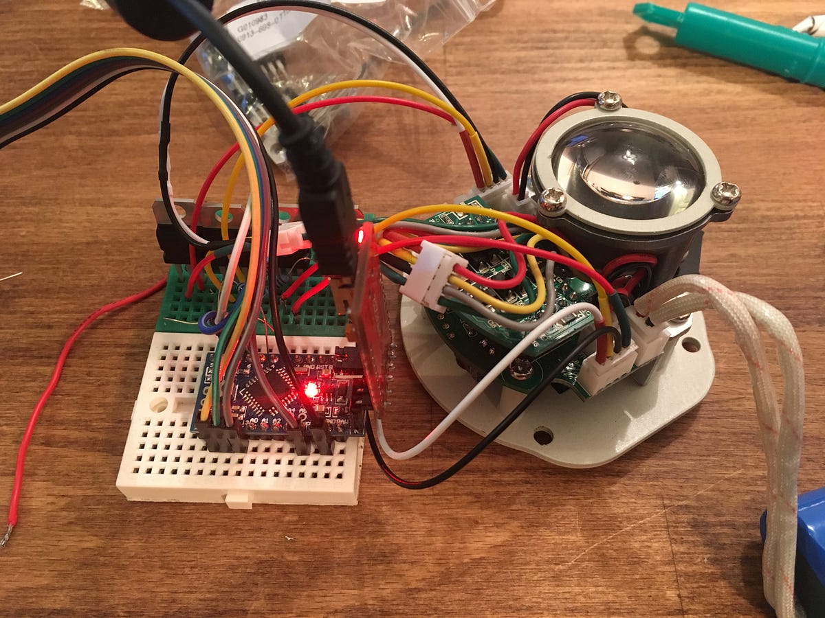 Gobo Led Projector Arduino Rf Project By Kenji Jones Konel Medium