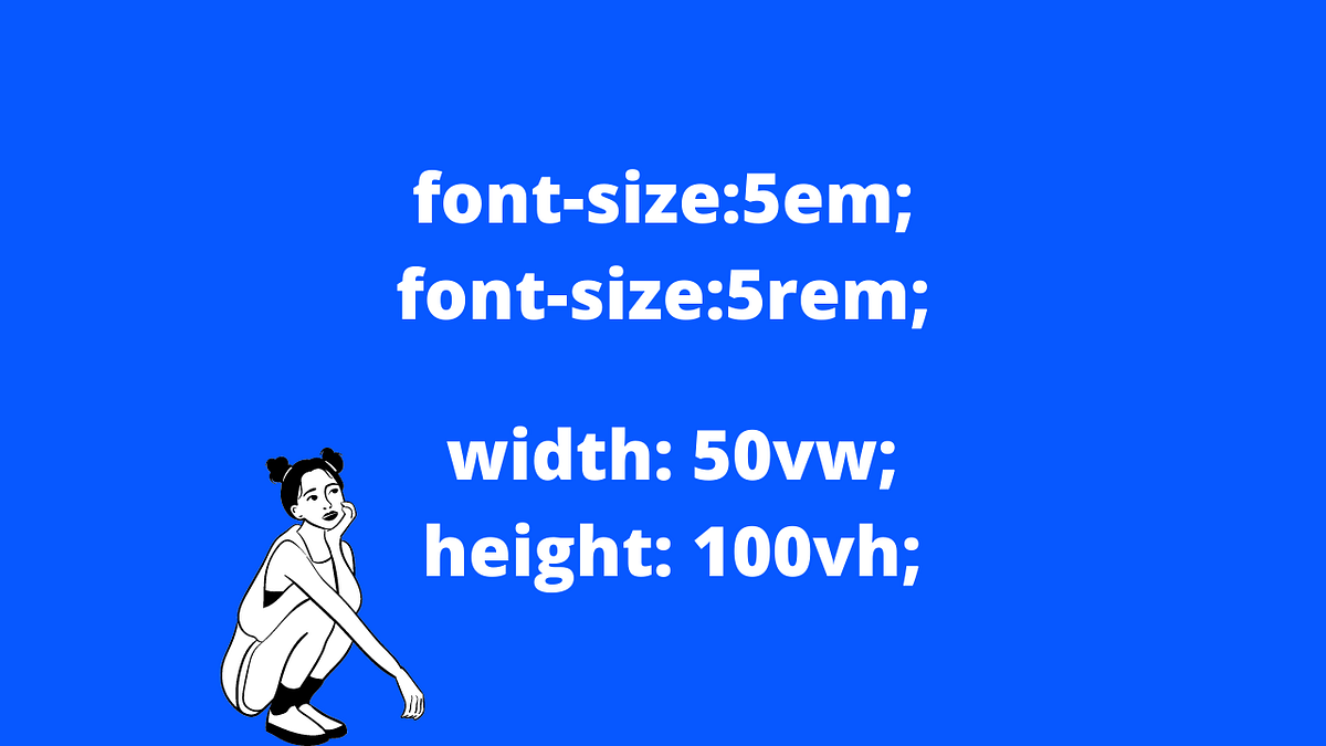 What is the difference between Rem vs EM unit , VH and VW in CSS | by Ckmobile | Geek Culture ...