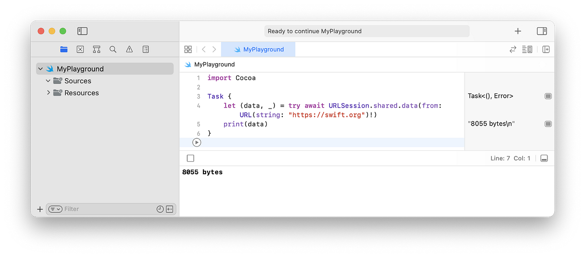 Finally, no further need for (ugly) workarounds: async-await; Swift 5.5; Xcode 13 (or, to ...