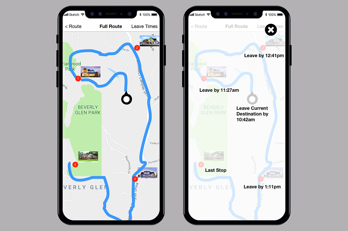 UX Case Study: REA Maps: Route Scheduling for Realtors | by SERGI BOSCH ...