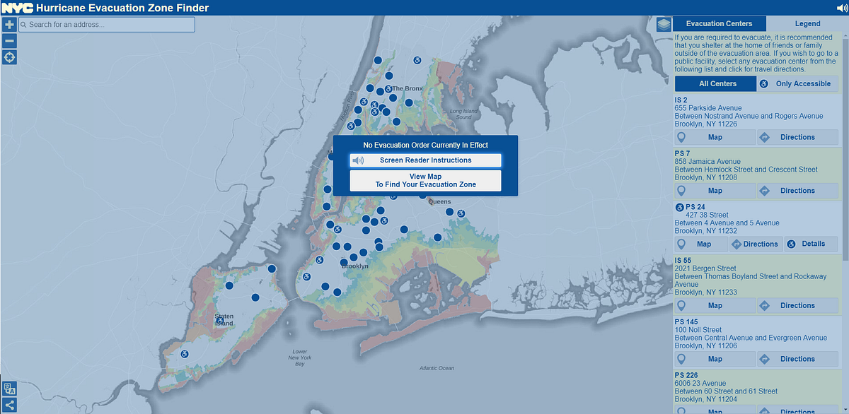 New Accessibility Features added to Hurricane Evacuation Zone Finder ...