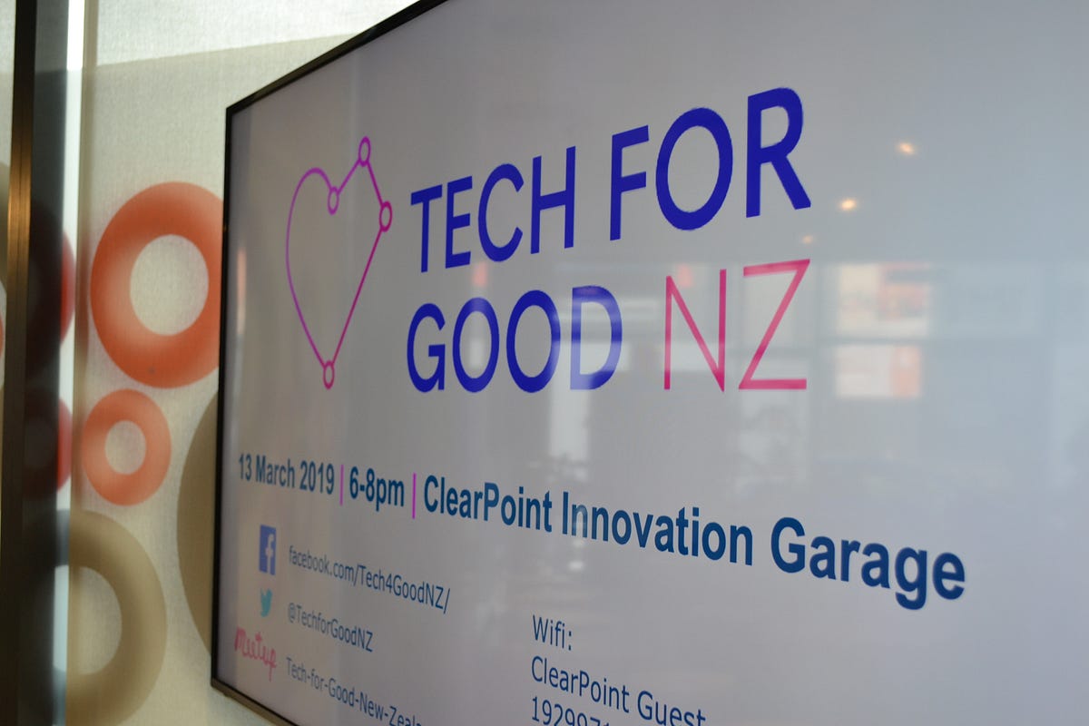 Tech for Good NZ event — how can tech be used in innovative ways to ...