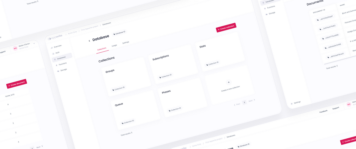 Introducing Console 2 0 Databases By Chen Appwrite Medium