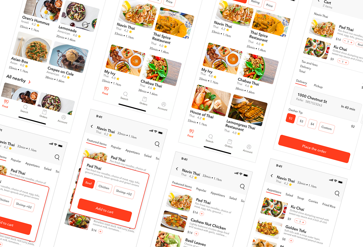 Redesign of DoorDash. Redesign the food ordering experience | by Feifei ...