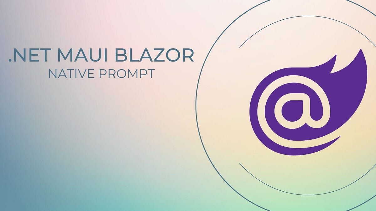 Using Native Prompt With Maui Blazor Codex