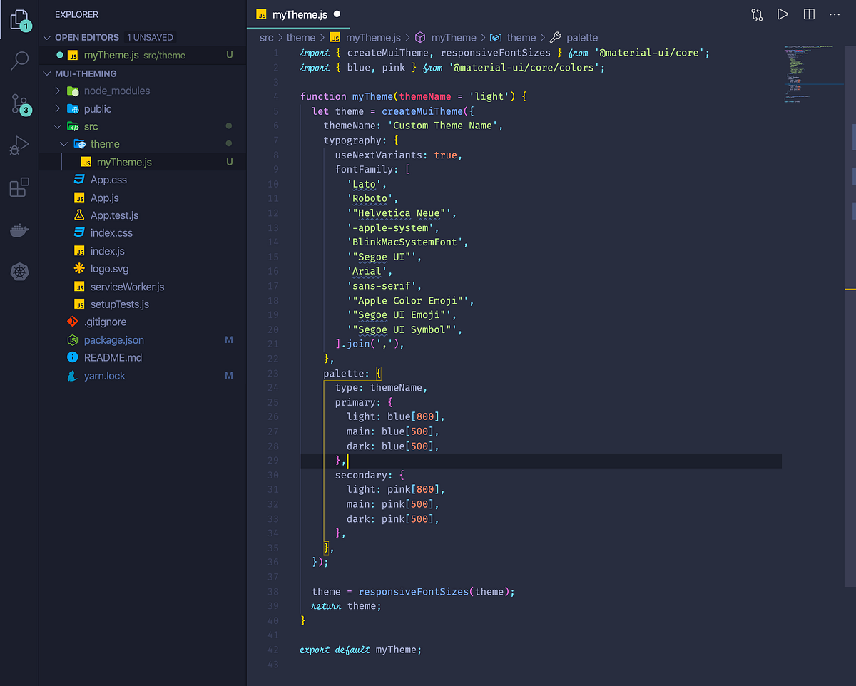 Theming Guide In React With Material Ui And Styled Components By Marvelous Dev Medium