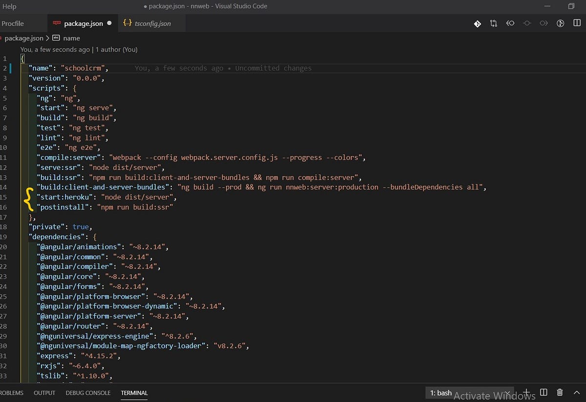 Deploying Angular 89 App To Heroku With Angular Universal Express Engine By Hope Avalon