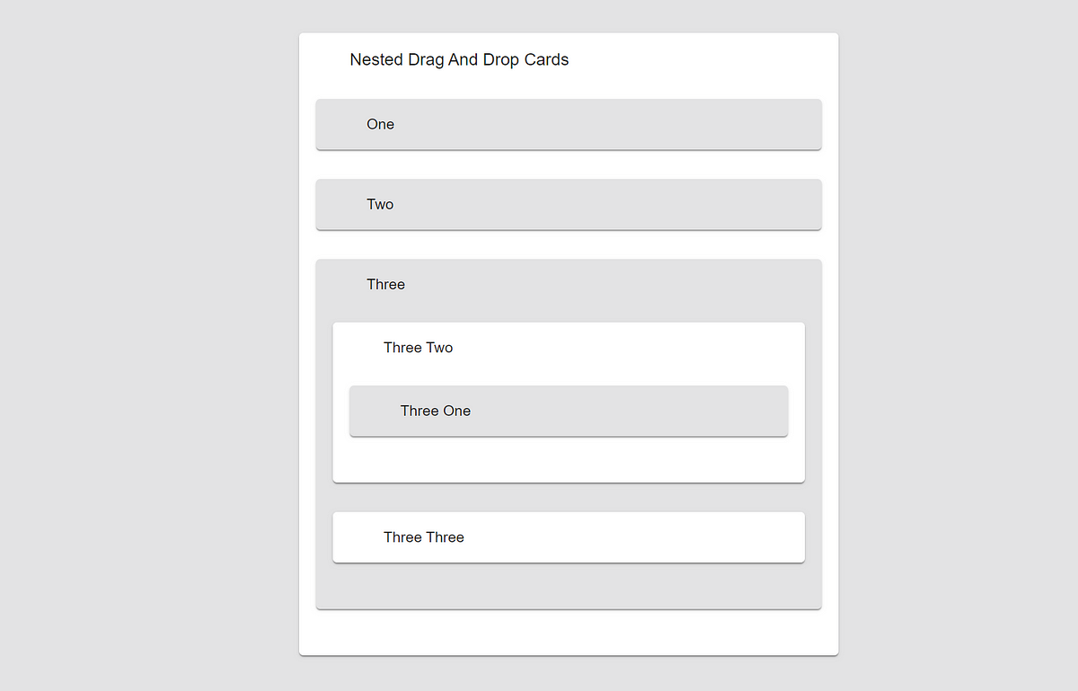 Angular CDK nested Drag And Drop. Building multi level, sortable drag ... Angular CDK nested Drag And Drop. Building multi level, sortable drag ...