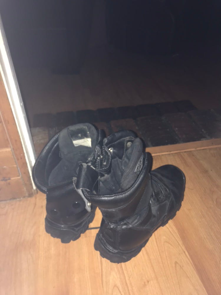 THESE OLD POLICE BOOTS. Had to retire these old boots. Man if… | by ...