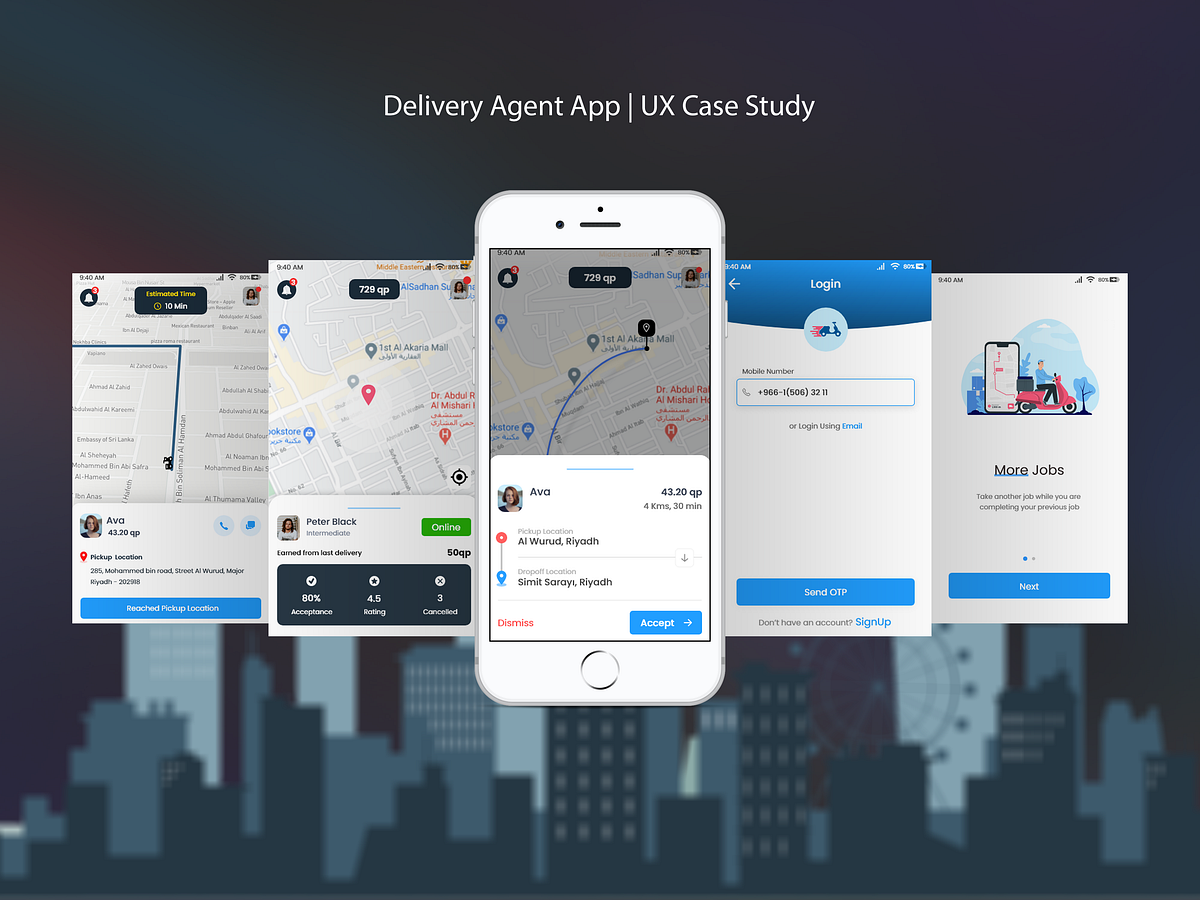The Delivery Agents | A UX Case Study | by Ankit Khandelwal | UX Planet