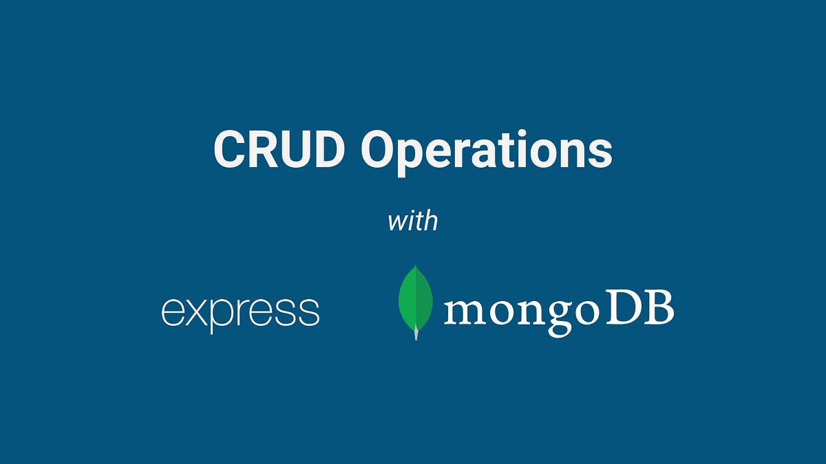 CRUD operations with Node-Express and MongoDB | by Fazle Rabbi | Medium