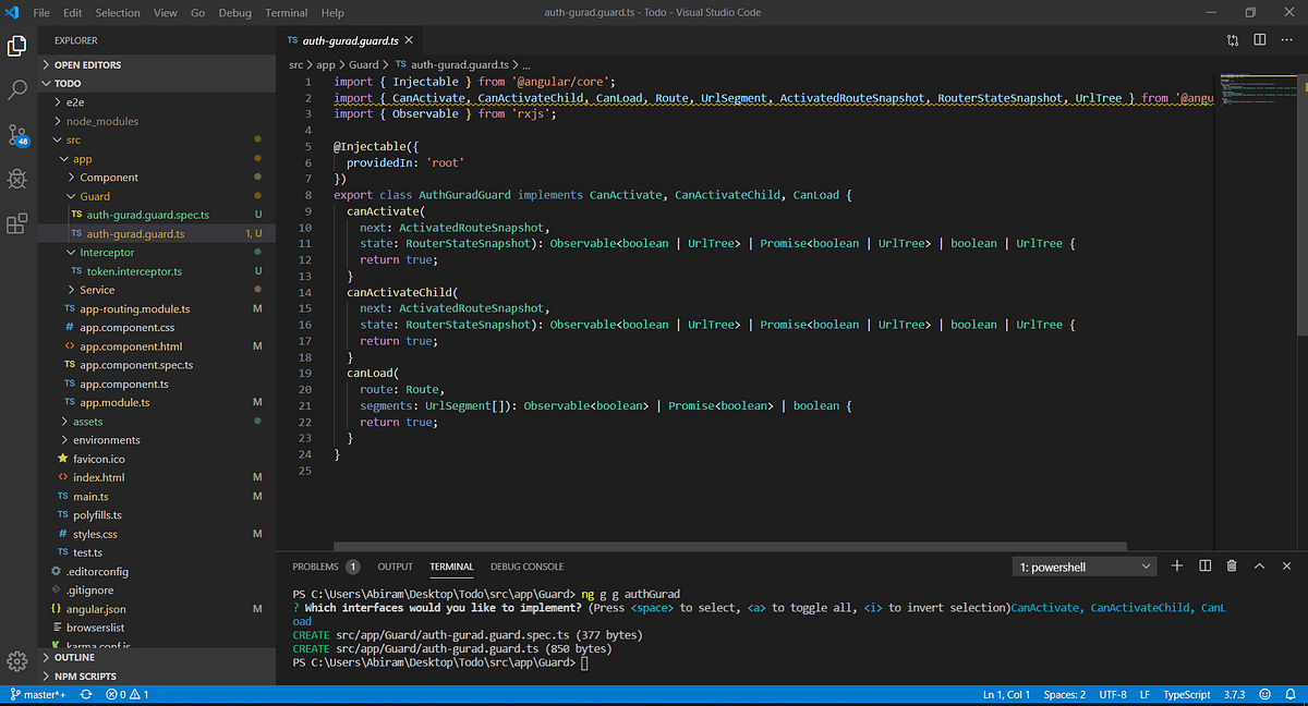 Implementing guards to the components in angular 8 | by Ram Abiram | Medium