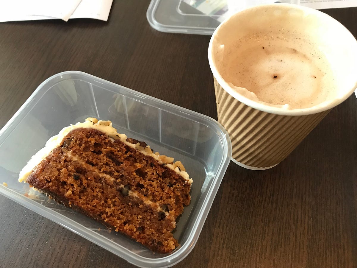 Confidence Cake. I am eating a piece of carrot cake and… | by Anne | Medium