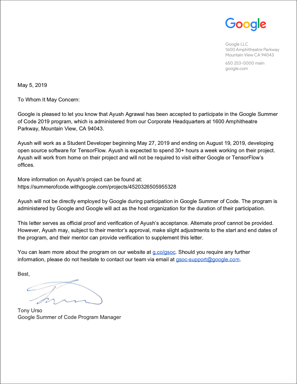 Post 3 : Proposal Accepted. Proposal Accepted | by Ayush Agrawal | GSoC ...