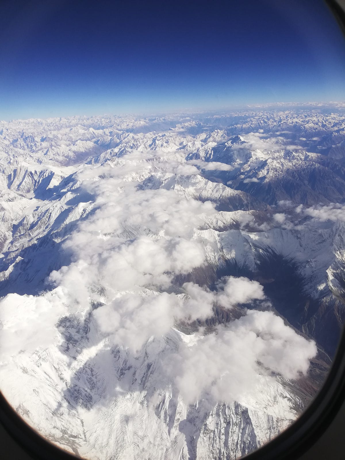 Flying over the Himalayas. Starting today, I’ll share some random… | by ...