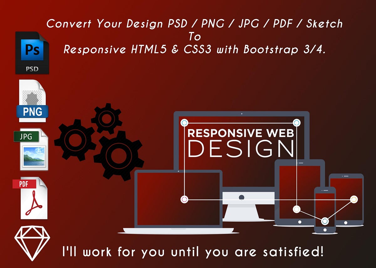 PSD to HTML Conversion. If you want to convert any psd or png… | by ...