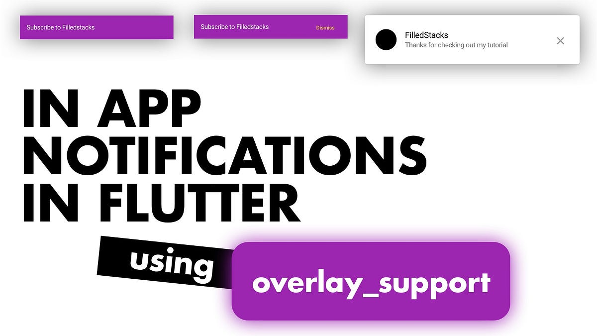In App Notifications In Flutter In This Tutorial Well Cover How To By Dane Mackier 5402