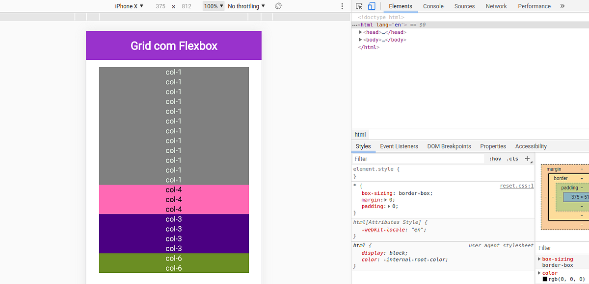 Aprenda Frontend— Como criar um sistema de grid com FlexBox | by Renan SSantos | Medium