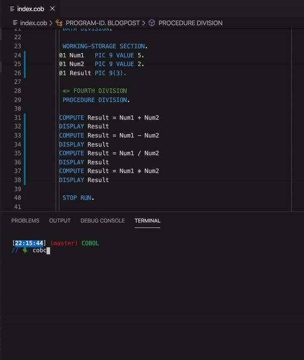 The basics of COBOL programming language. | by Sebastian De Lima | Medium
