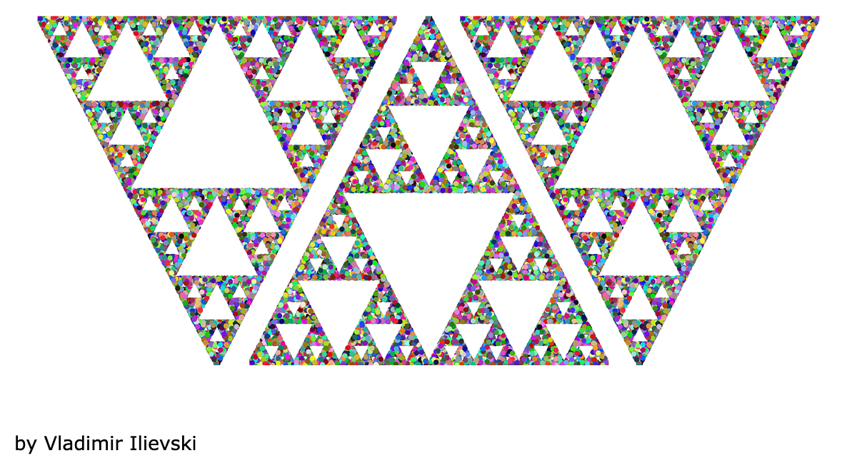 Sierpiński Triangle: Fractal Christmas Tree | by Vladimir Ilievski | Medium