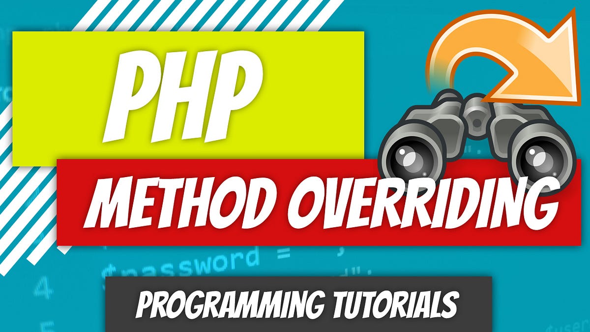 Php — P56 Method Overriding Php S Object Oriented Principles Allow