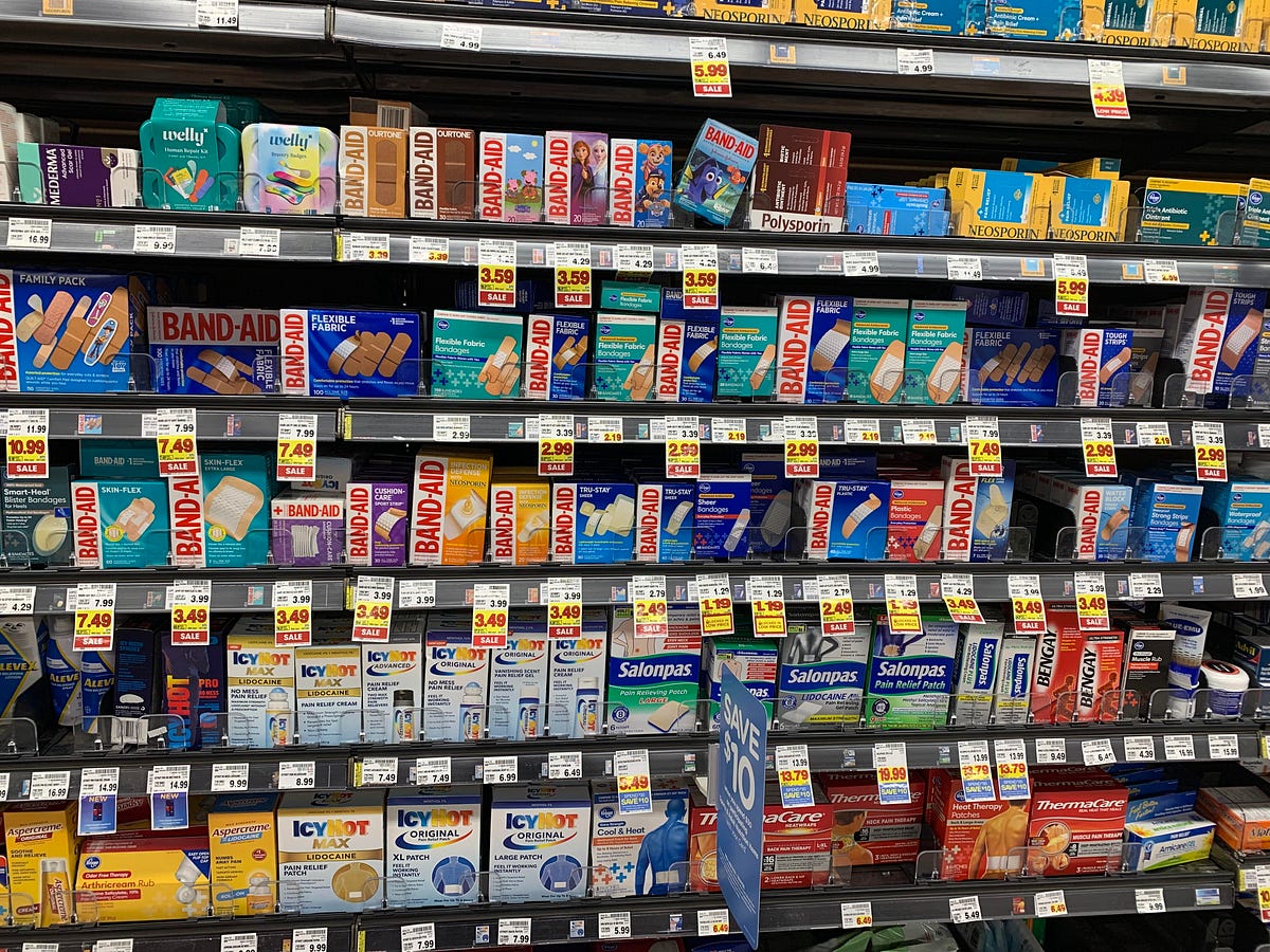 I Went to Buy a Band-Aid and There Were 52 Choices | by Annie Foley ...