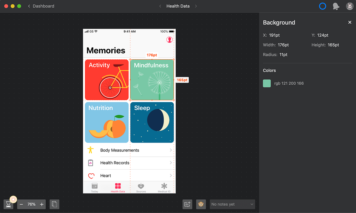 搭配 Sketch & Zeplin 製作 iOS 的健康 App | by 渴望飛翔的Max | 彼得潘的 Swift iOS App 開發教室 | Medium