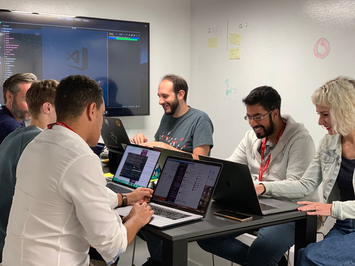 Our latest Vodafone Hackathon. 8 teams. 1 day. Lots of code. | by ...