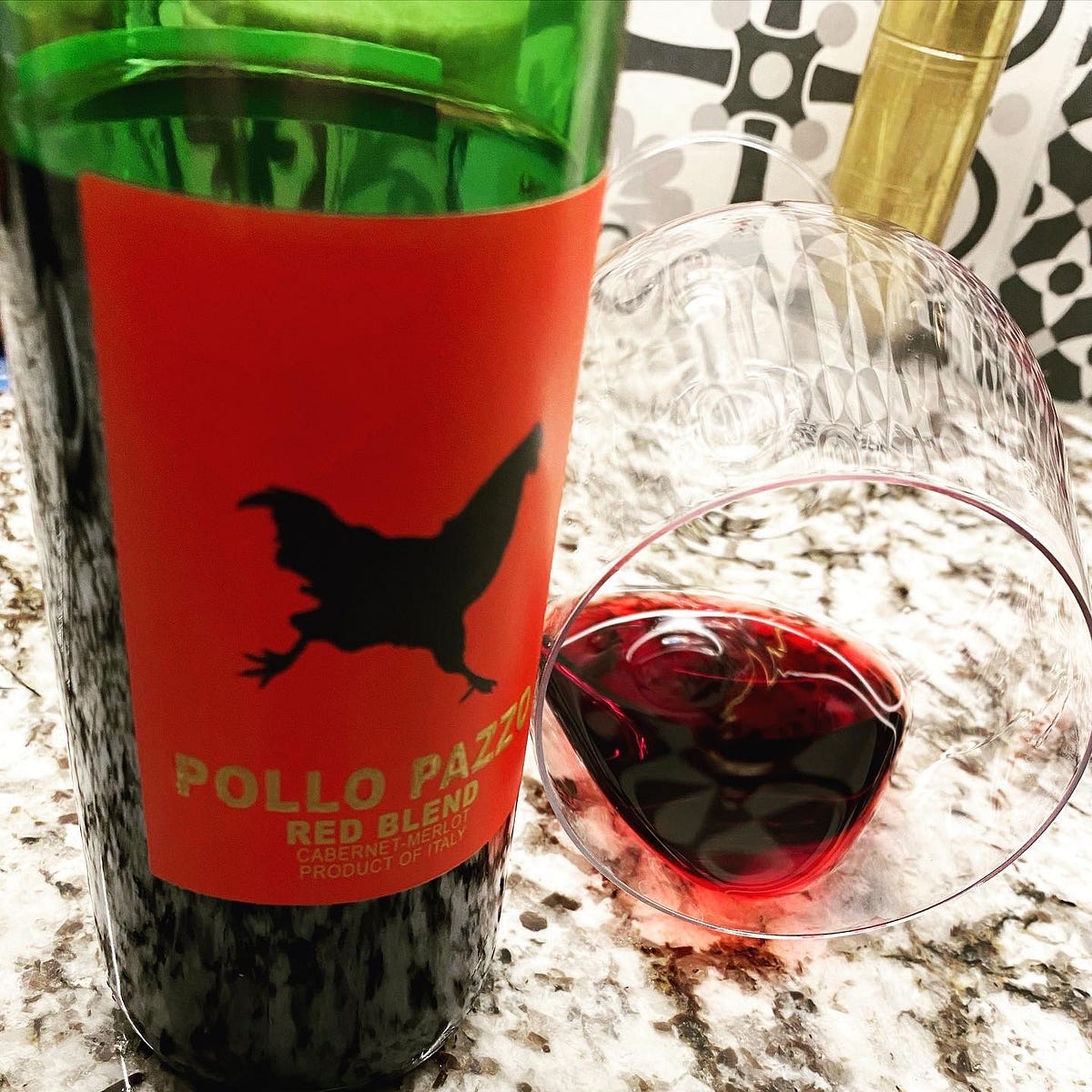 POLLO PAZZO: “RED BLEND” “86%CABERNET SAUVIGNON 14% MERLOT: SICILY, but ...