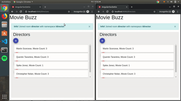 Angular 7 + Socket IO using multiple namespaces & dynamic rooms | by Nishant Shuke | Medium
