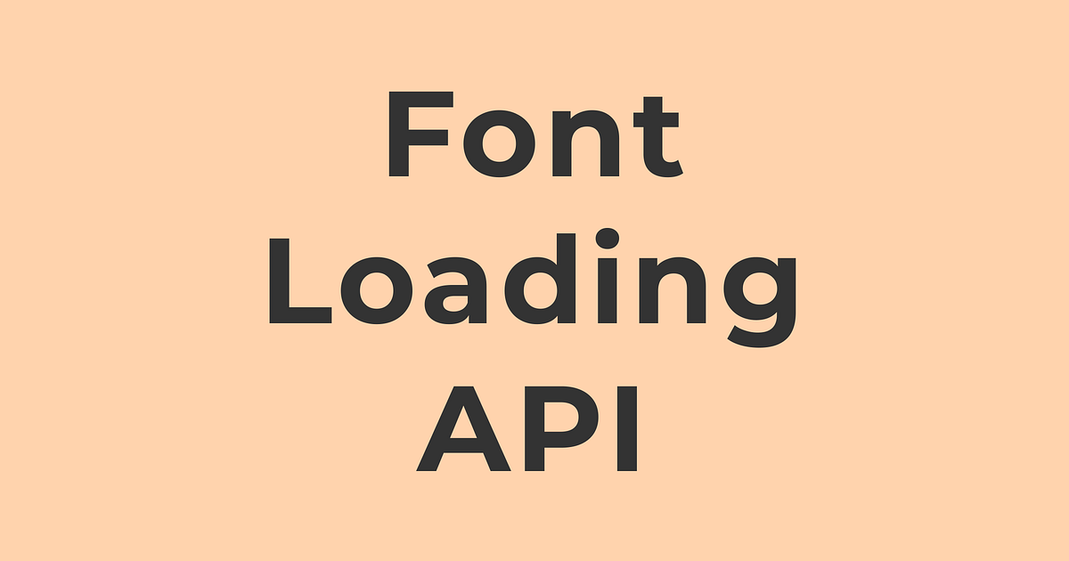 Font Loading API の紹介. これを使えば、ウェブフォントの読み込みを JavaScript… | by takanorip | takanorip blog | Medium