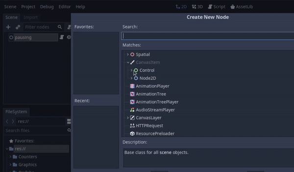 Tutorial for Pausing your game automatically in Godot Engine. | by Abhrajit Ray | Medium
