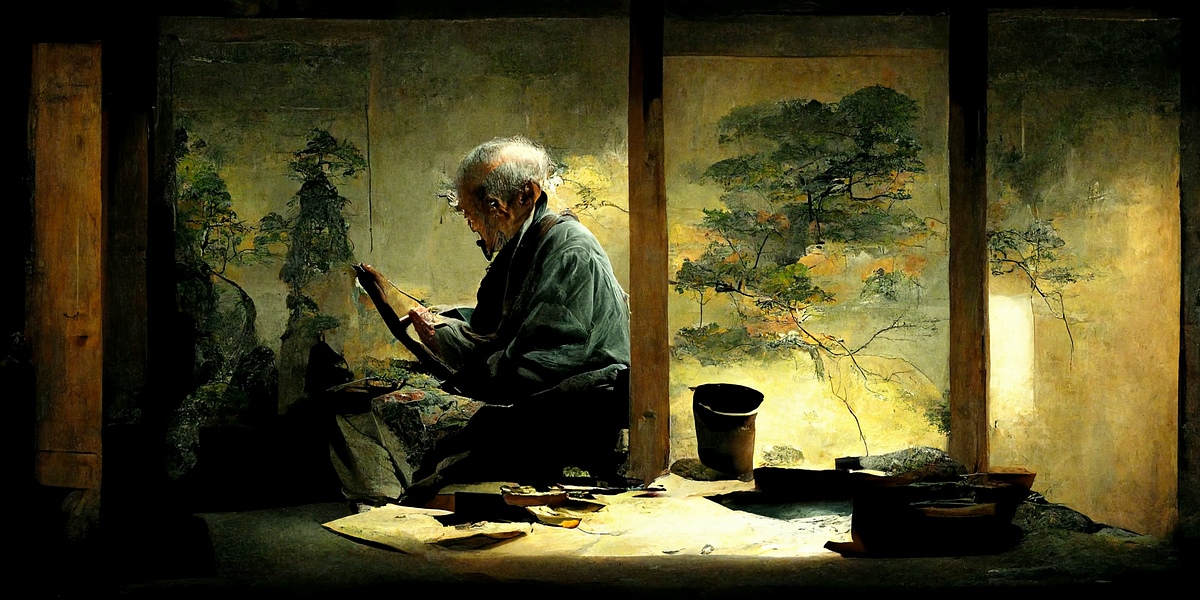 AI and the Subtle Art of Haiga. Visual comparison of different… | by ...
