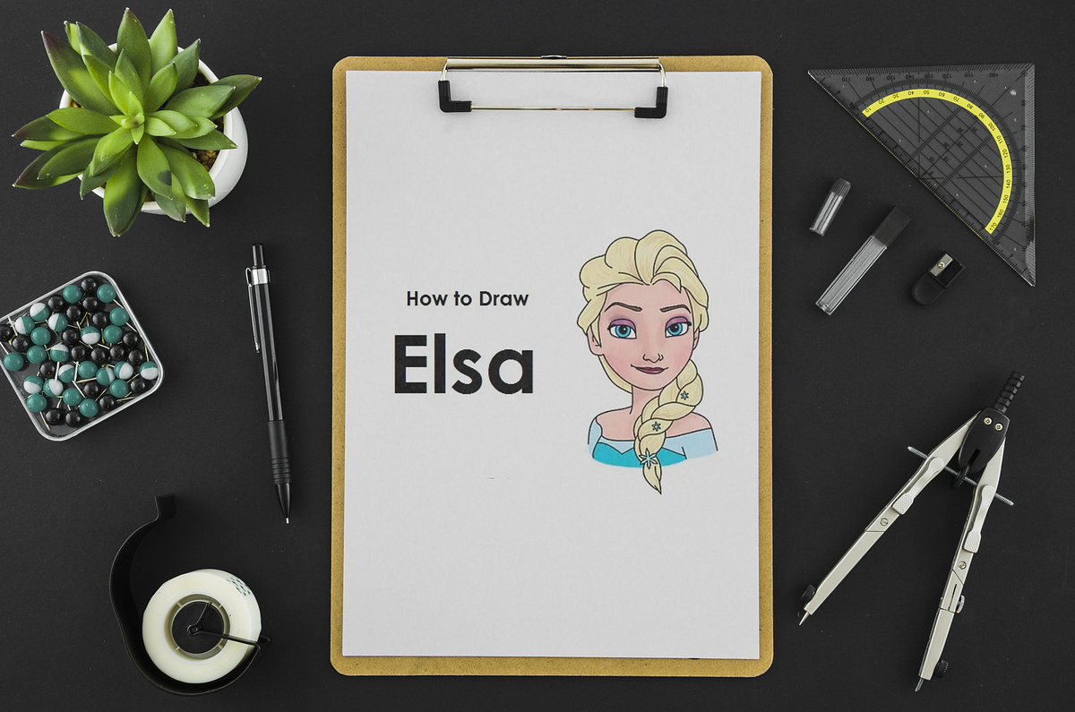 How to Draw Elsa (Frozen). #002 | by Anime Workers Studio | Medium