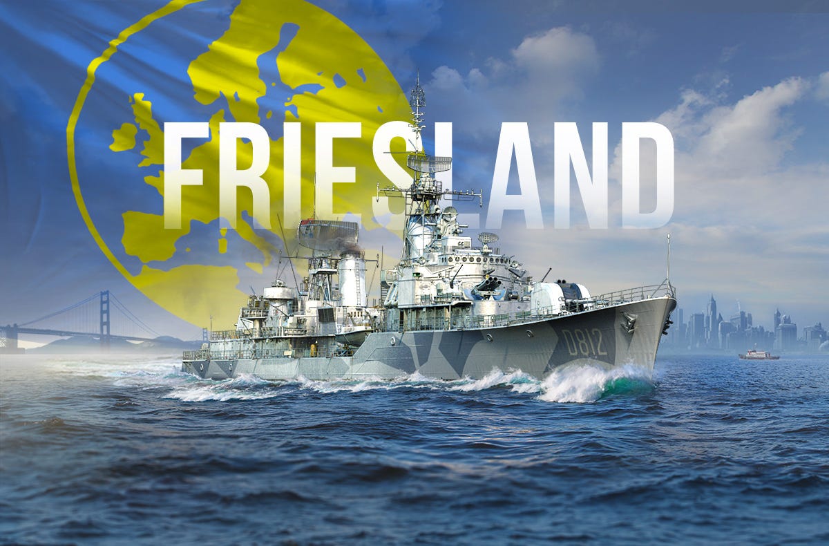 Hr.Ms. Friesland (D 812): Onderzeebootjager | by World of Warships ...