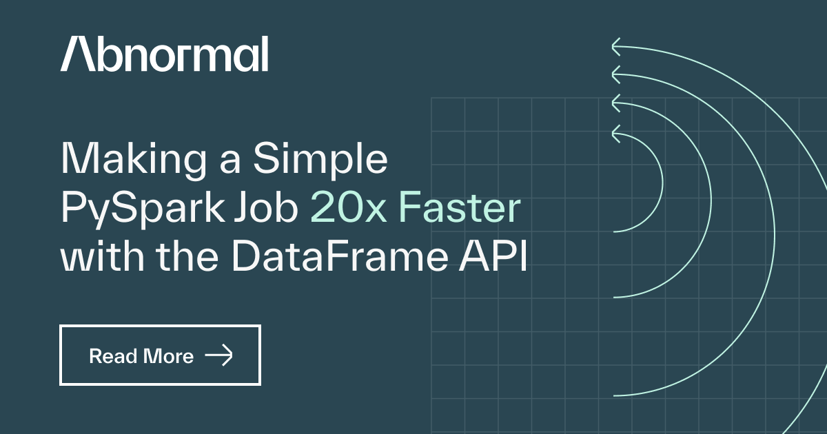 Making a Simple PySpark Job 20x Faster with the DataFrame API | by ...