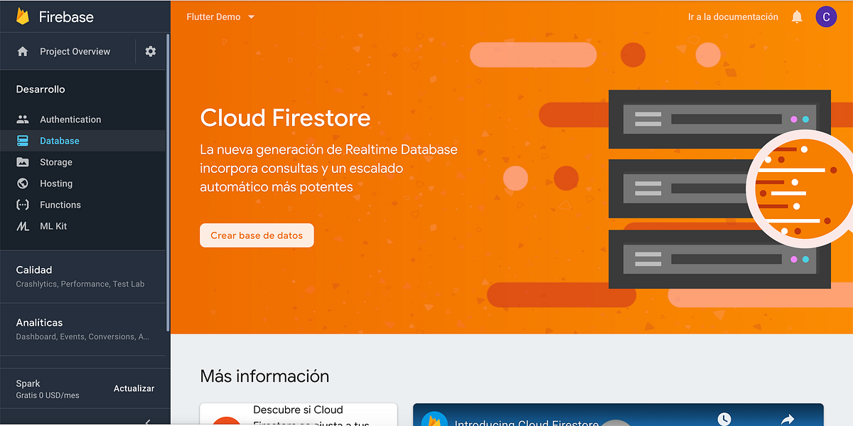 Crear Base de Datos en Firebase. Crear proyecto Firebase | by Carlos Peña | Medium
