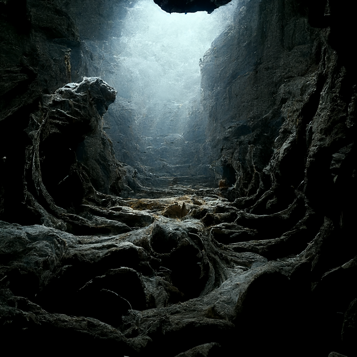 Day 24. I slip through the rocky crevice and… | by Eric Fomley | Sep ...