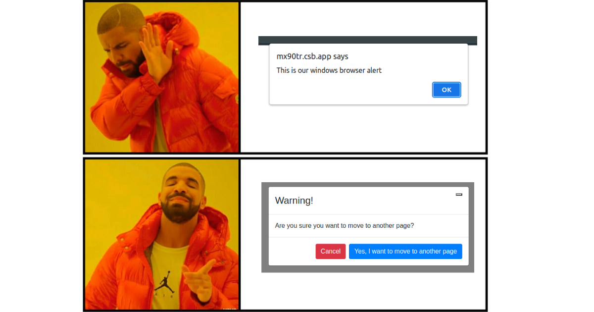 Trigger Leave Confirmation Dialog For Navigation Change With React Router | by Faris Adlin ...