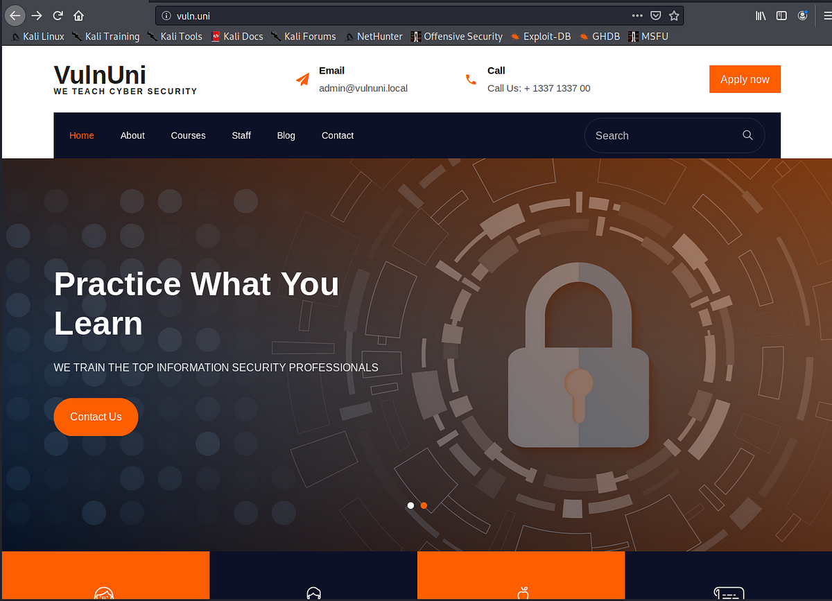 【VulnUni V1.0.1】 CTF Writeup. This CTF Writeup is targetted at a… | by Neeranjan | Medium