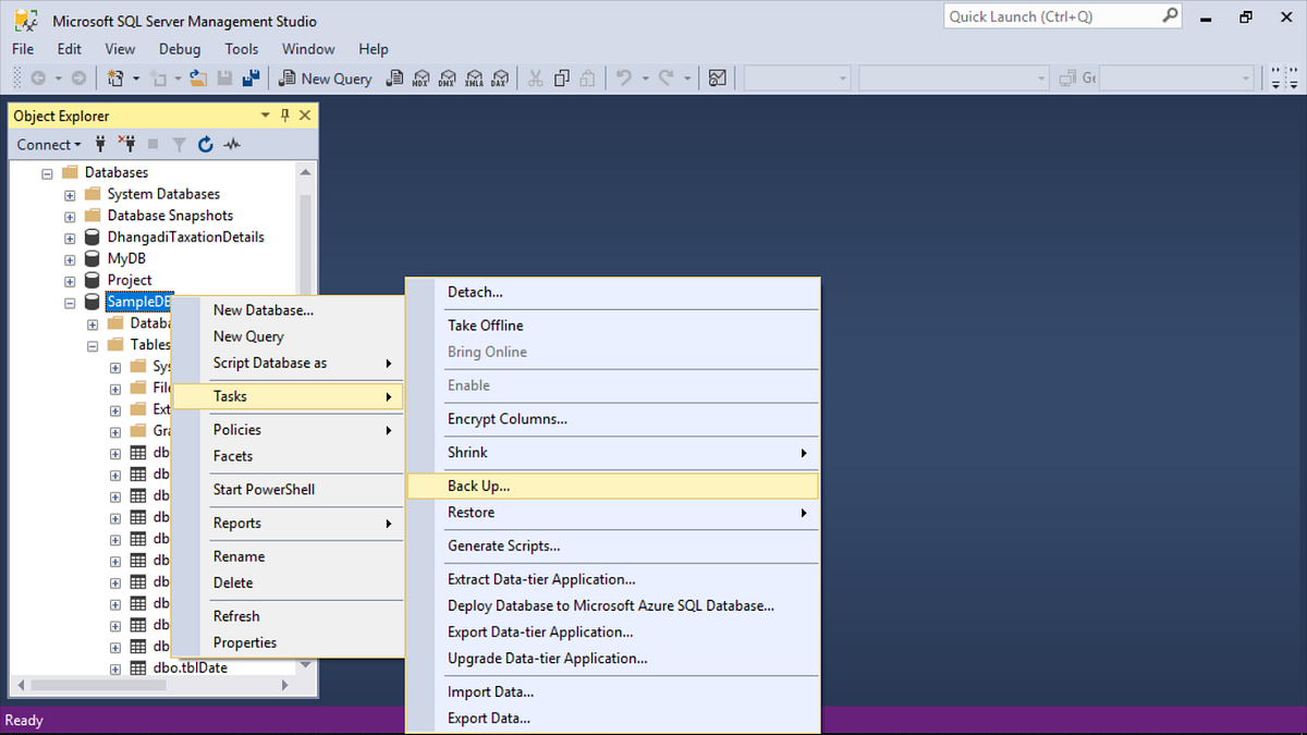 How to Backup and Restore SQL Server Database | by Smita Gudale | Medium