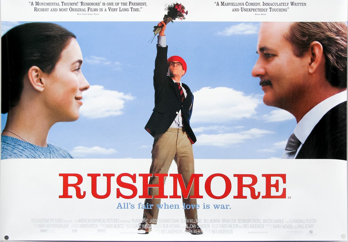 “Rushmore” (1998). Love at first laugh. | by Stephen Blackford | Dec ...