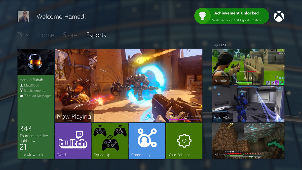 Microsoft Esports — Concept. *The following is a Product… | by Hamed ...