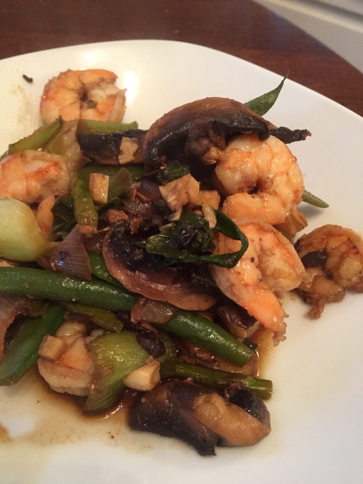 shrimp stir fry. lots of greens and lots of shrimp…can’t… | by S + J ...