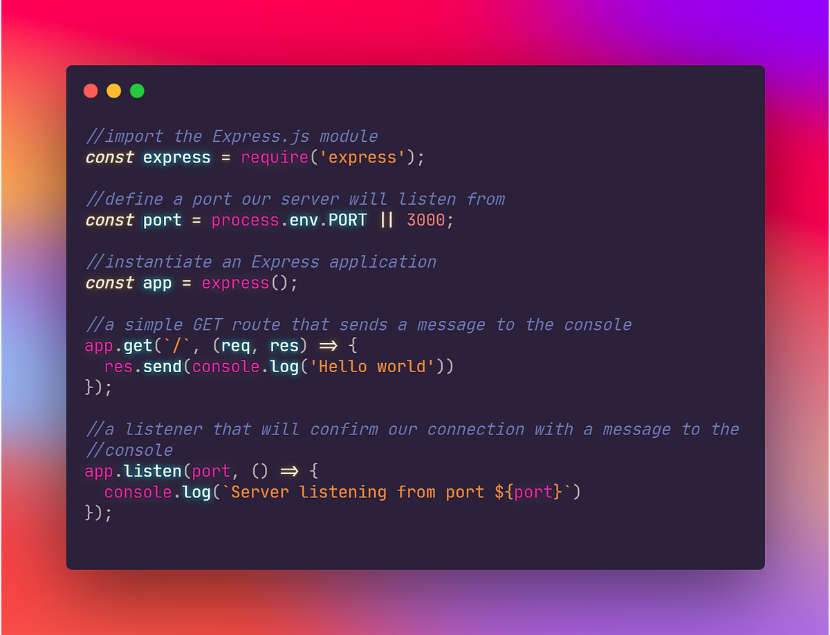 Getting Started with Express.js. How to set up and leverage server ...