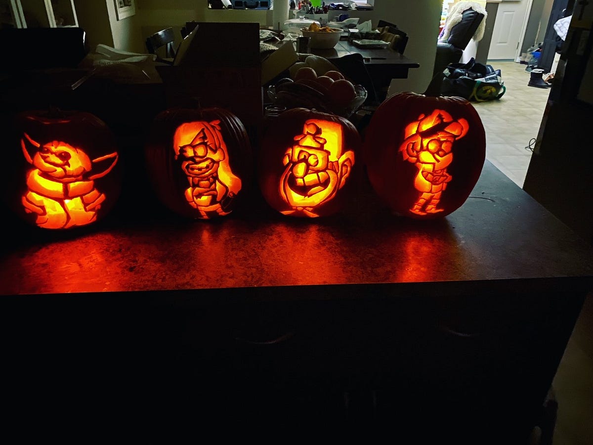 Pumpkin Carving Gravity Falls & A Spicy Nana | it’s just foam
