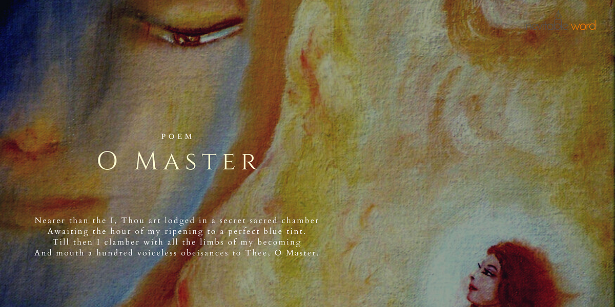 O Master. Poem | by Mahesh CR | Inevitable Word | Medium