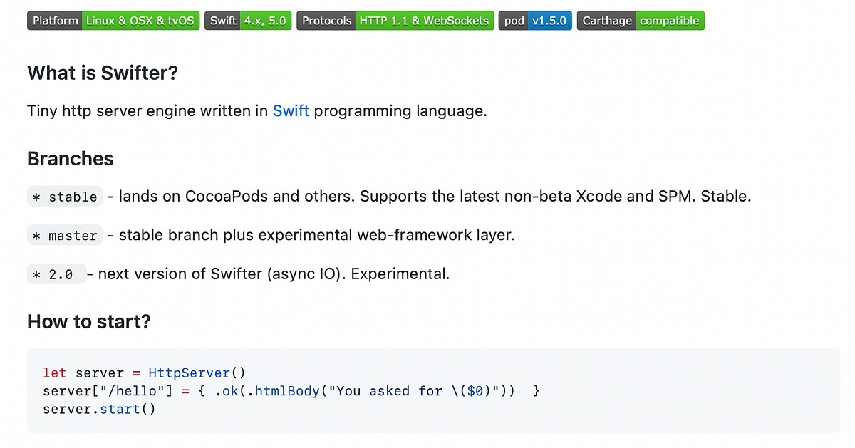 方便測試 API 的 HTTP server Swifter. Swifter 是個簡易的 http server… | by 彼得潘的 iOS App Neverland | 彼得潘的 ...