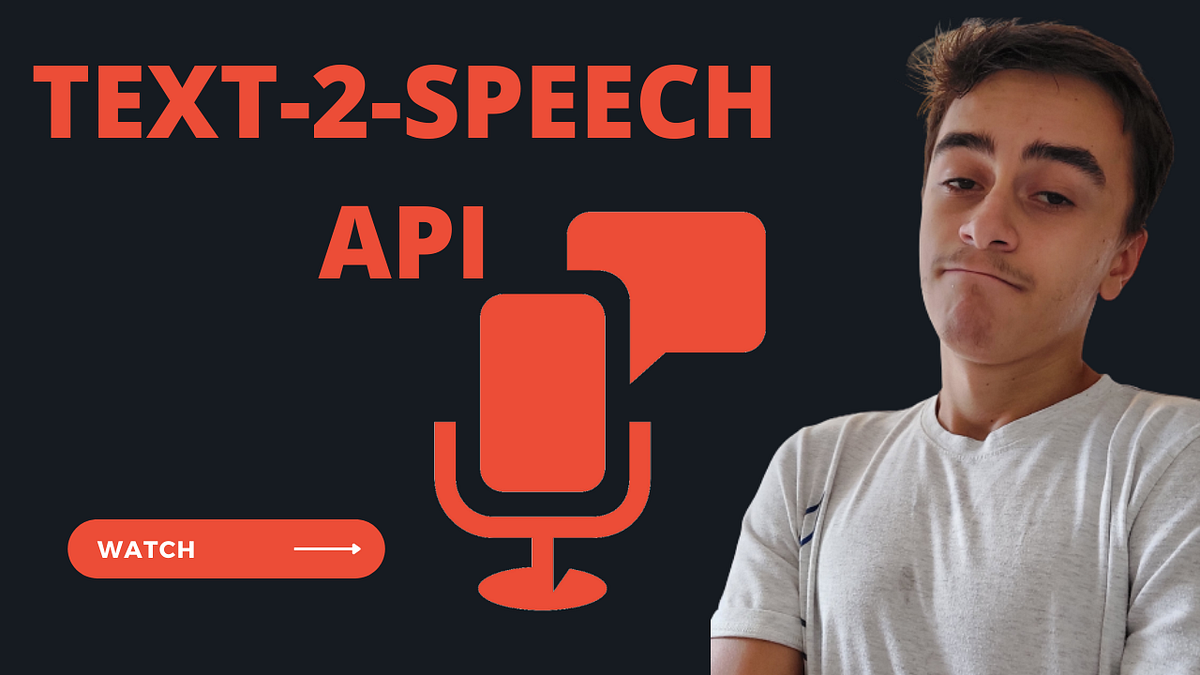 Text-2-Speech API — Tutorial. Add Text-2-Speech To Your Website | by ...